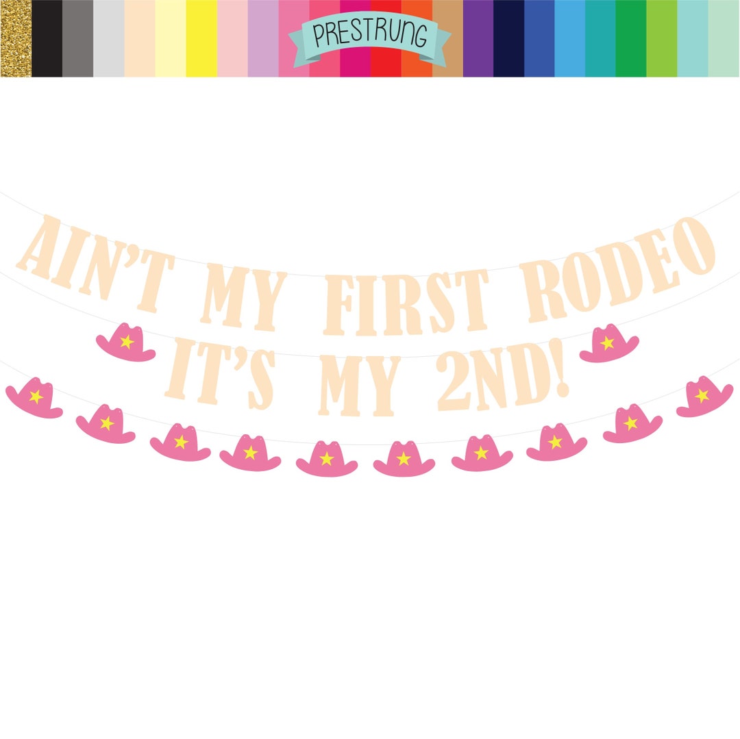 Ain't My First Rodeo It's My 2nd, 2nd Birthday Ideas, 2nd Birthday ...