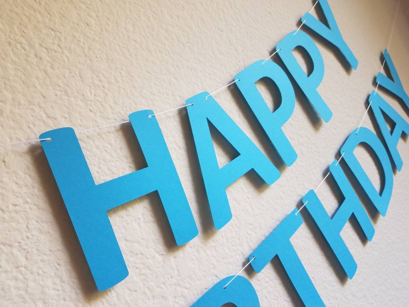 Blue Happy Birthday Banner Boy Birthday Banner Blue Banner - Etsy