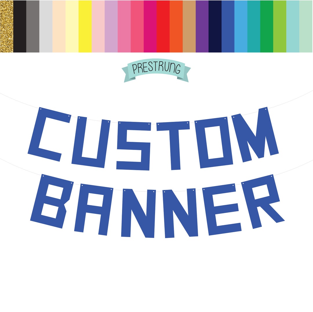 Custom Royal Blue Banner Royal Blue Banner Royal Blue - Etsy