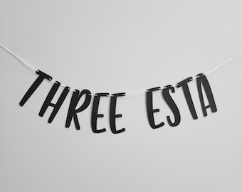 Three Esta Birthday Sign - Etsy