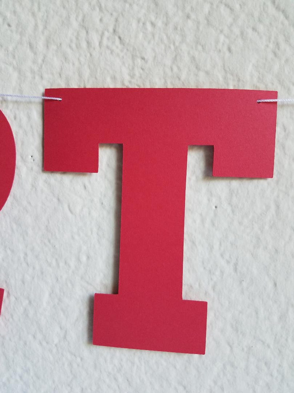 Red Happy Birthday Banner Red Birthday Banner Bold Serif | Etsy