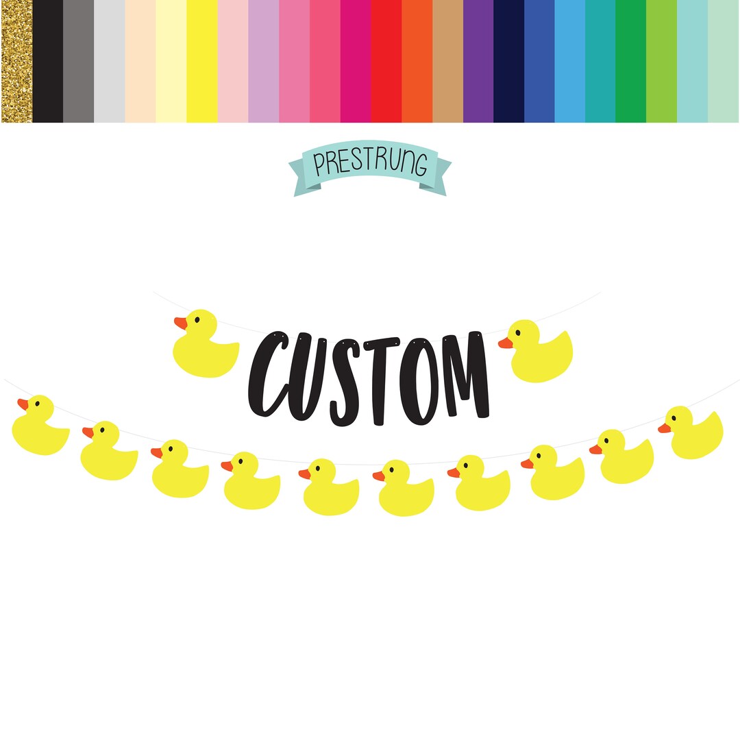 Custom Duck Banner Rubber Duck Theme Duck Decorations Duck - Etsy
