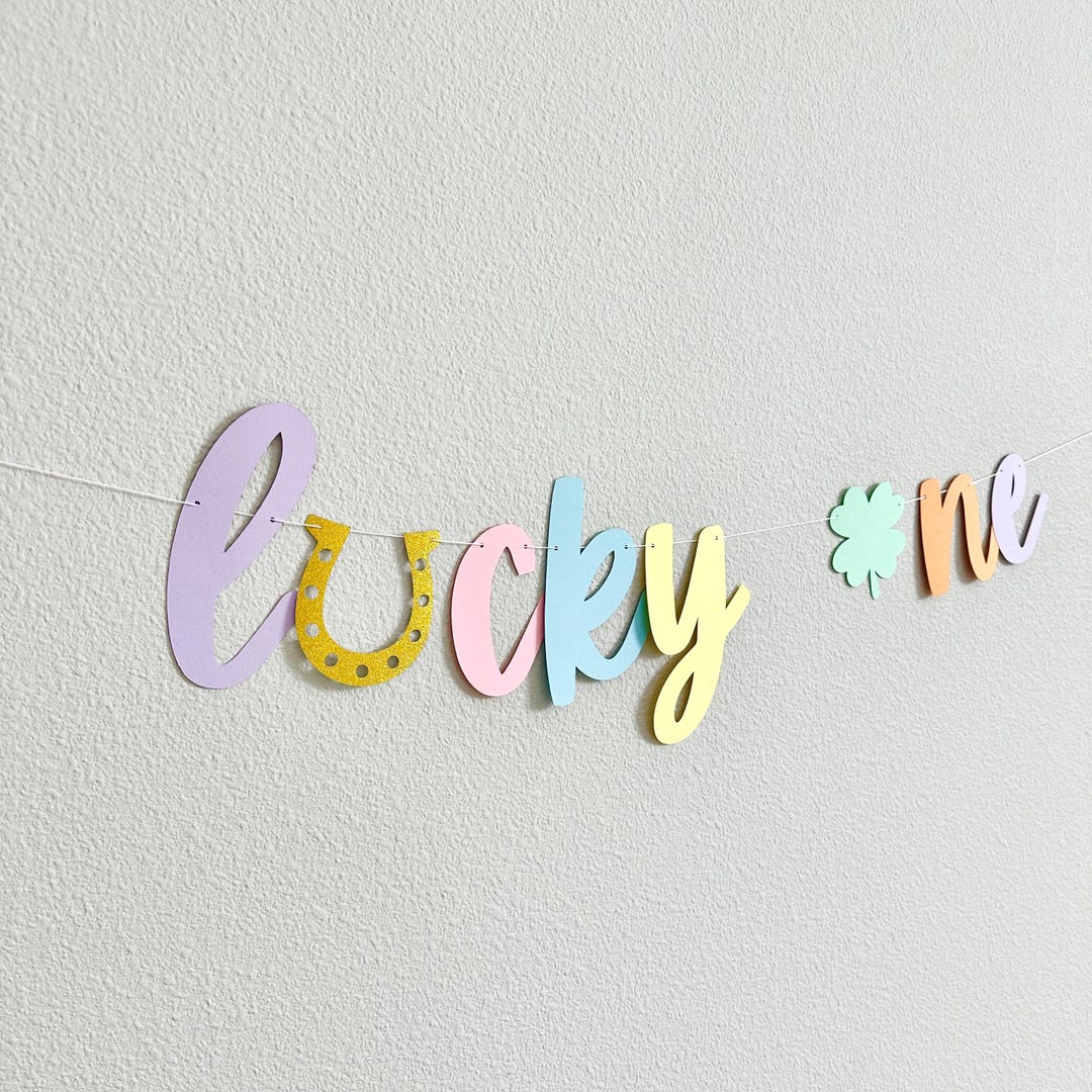 Lucky One, Lucky One Banner, S. Patrick's Day 1st Birthday Decorations ...