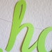 Lime Green Happy Birthday Banner, Lime Green Birthday Banner, Cursive ...