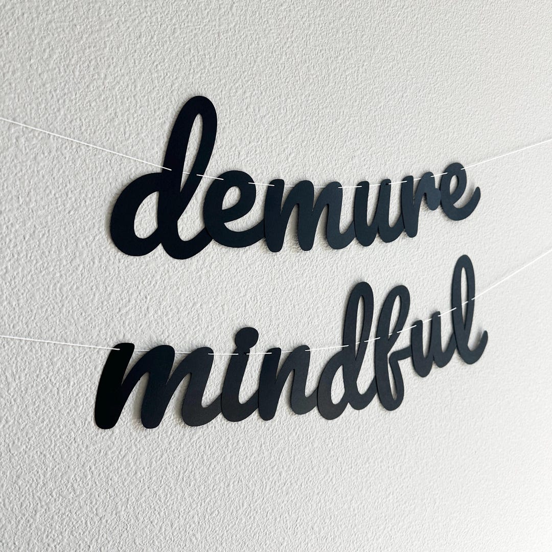 Demure Mindful, Demure Mindful Banner, Demure Mindful Decorations ...
