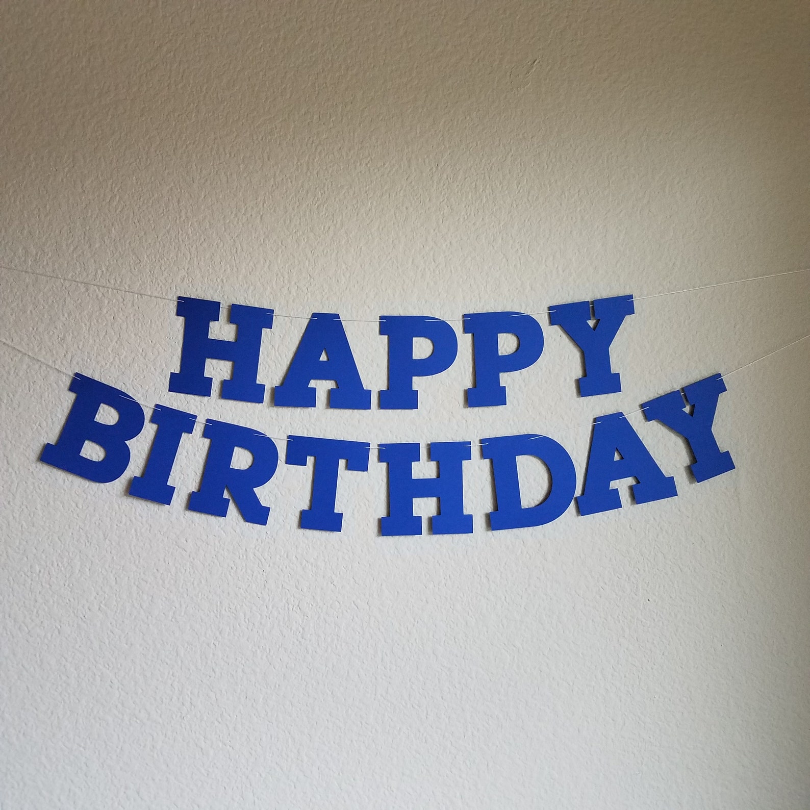 Royal Blue Happy Birthday Banner Royal Blue Birthday Banner - Etsy
