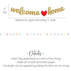 Welcome Home, Welcome Home Banner, Gold Glitter Banner, Military ...
