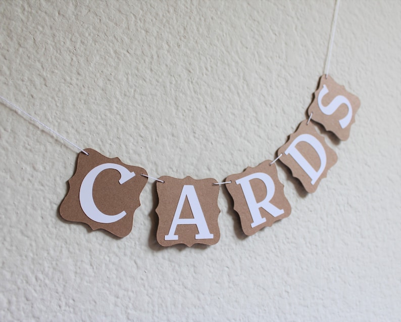 Cards Banner Mini Cards Banner Small Cards Sign Wedding | Etsy