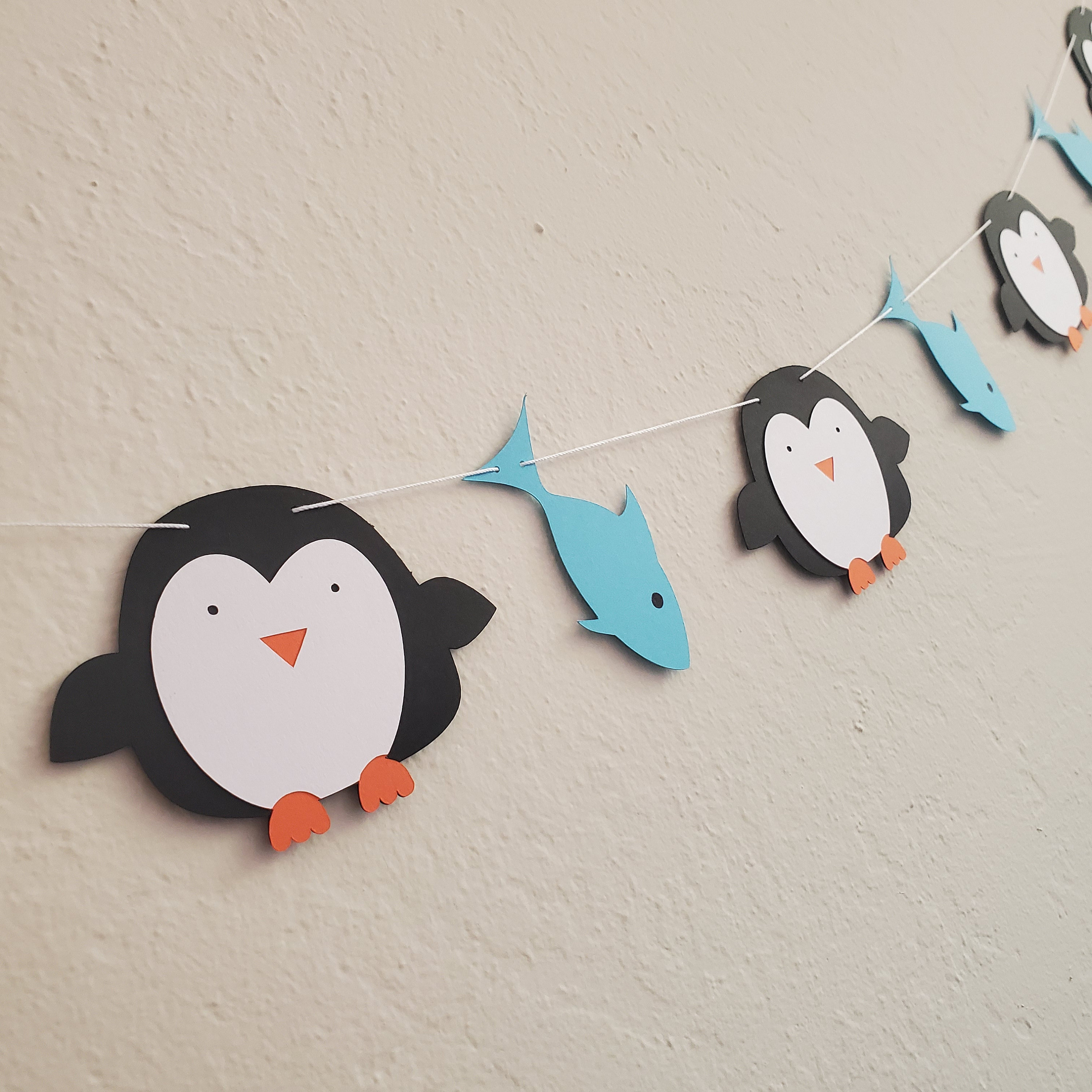 Penguin Banner Penguin Birthday Banner Penguin Garland - Etsy UK