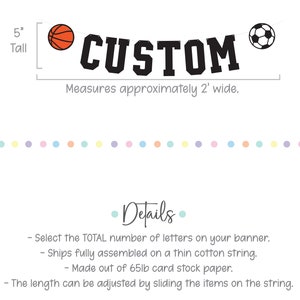 Sports Happy Birthday Banner, Sports Themed Decorations, Sports ...