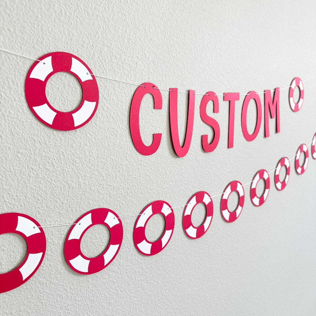 Custom Lifeguard Banner, Lifeguard Decorations, Lifeguard Party ...
