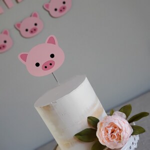 Pig Garland, Pig Banner, Pig Decor, Cute Pig Decorations, Babies Room ...