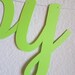 Lime Green Happy Birthday Banner, Lime Green Birthday Banner, Cursive ...