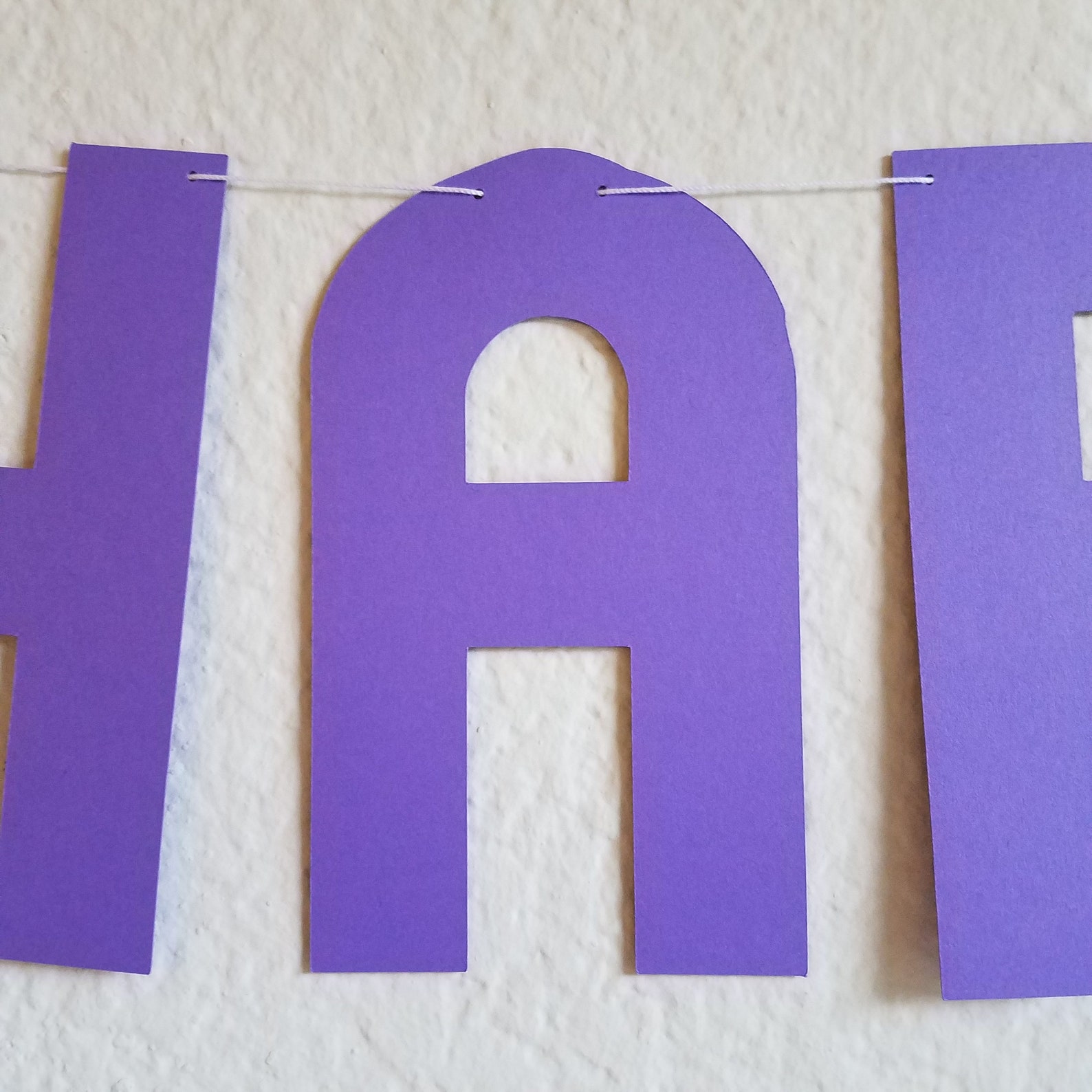Purple Happy Birthday Banner Purple Birthday Banner Custom - Etsy