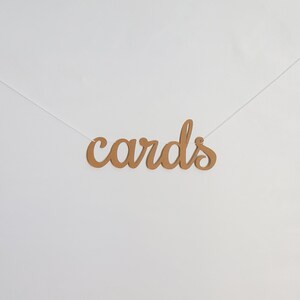 Kraft Cards Banner, Mini Cards Banner, Cards Banner, Cursive Cards ...