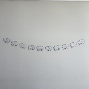 Elephant Garland, Elephant Banner, Cute Elephant Decor, Babies Room ...