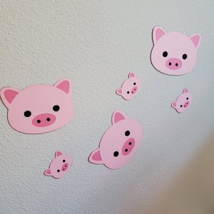 Pig Garland, Pig Banner, Pig Decor, Cute Pig Decorations, Babies Room ...