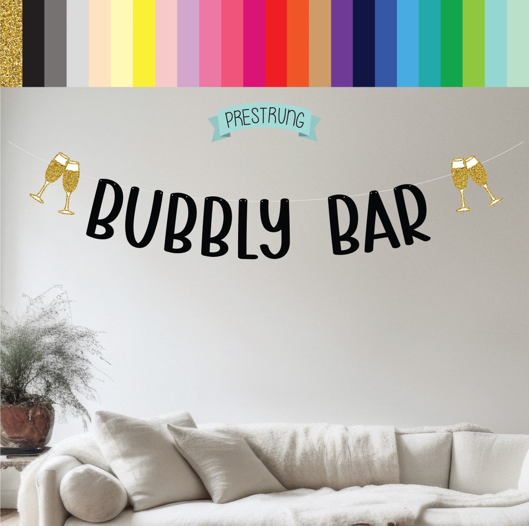 Bubbly Bar, Bubbly Bar Banner, Bubbly Bar Decorations, Mimosa Bar ...