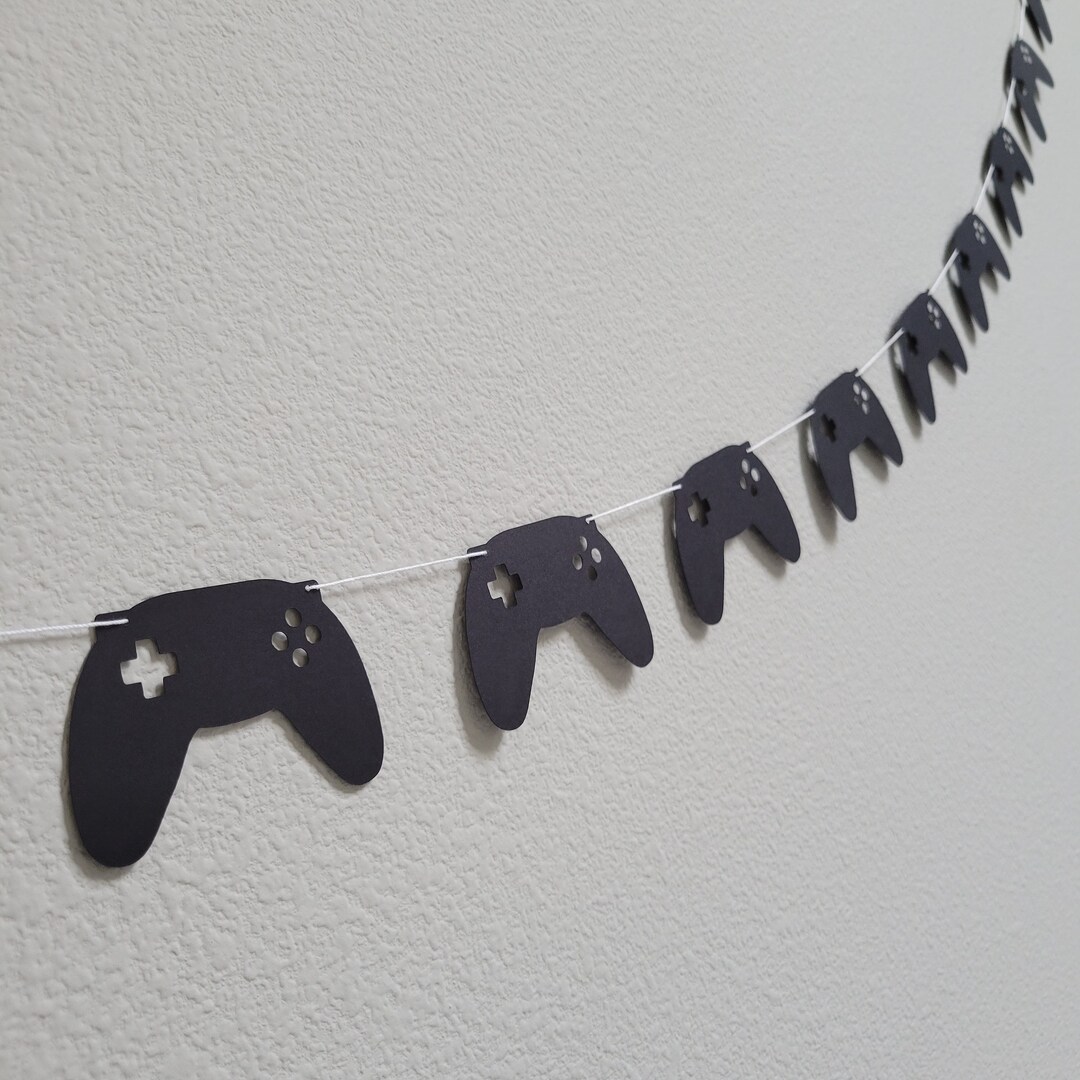 Controller Garland, Controller Banner, Controller Decorations, Gamer ...