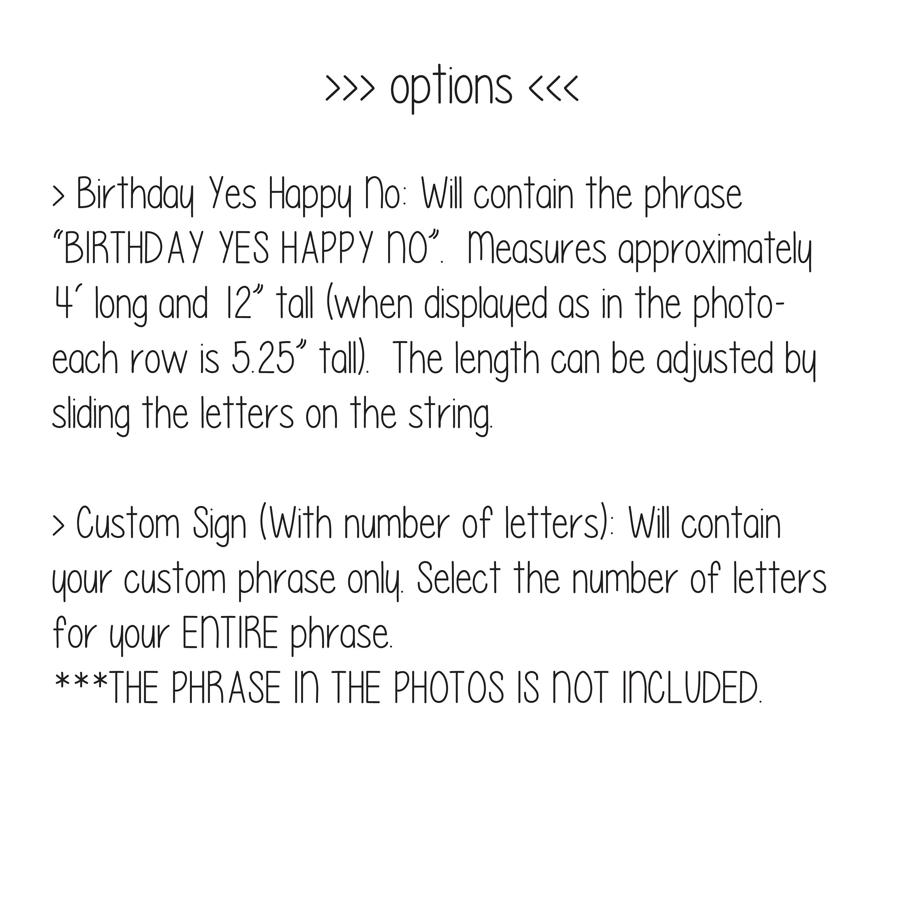 Birthday Yes Happy No, Birthday Yes Happy No Banner, Customizable ...