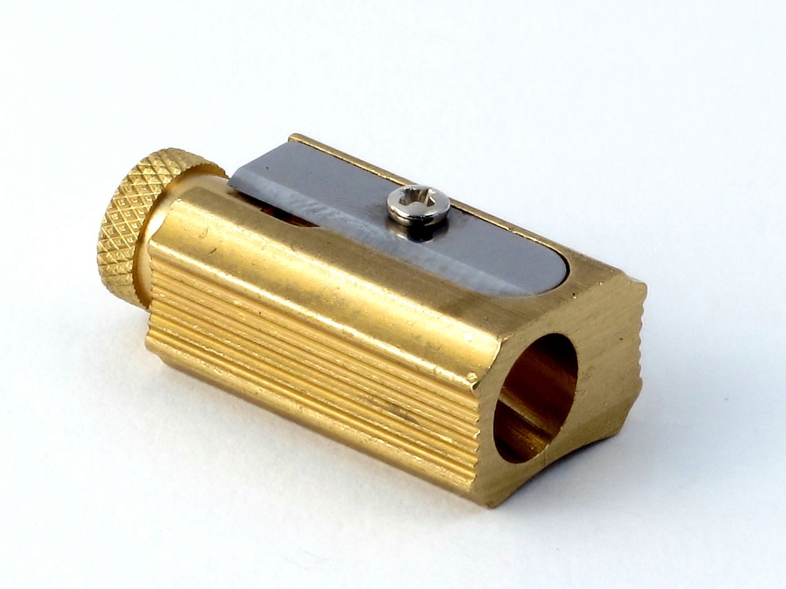 DUX BRASS VARIABLE Pencil Sharpener With 3 Spare Blades. - Etsy