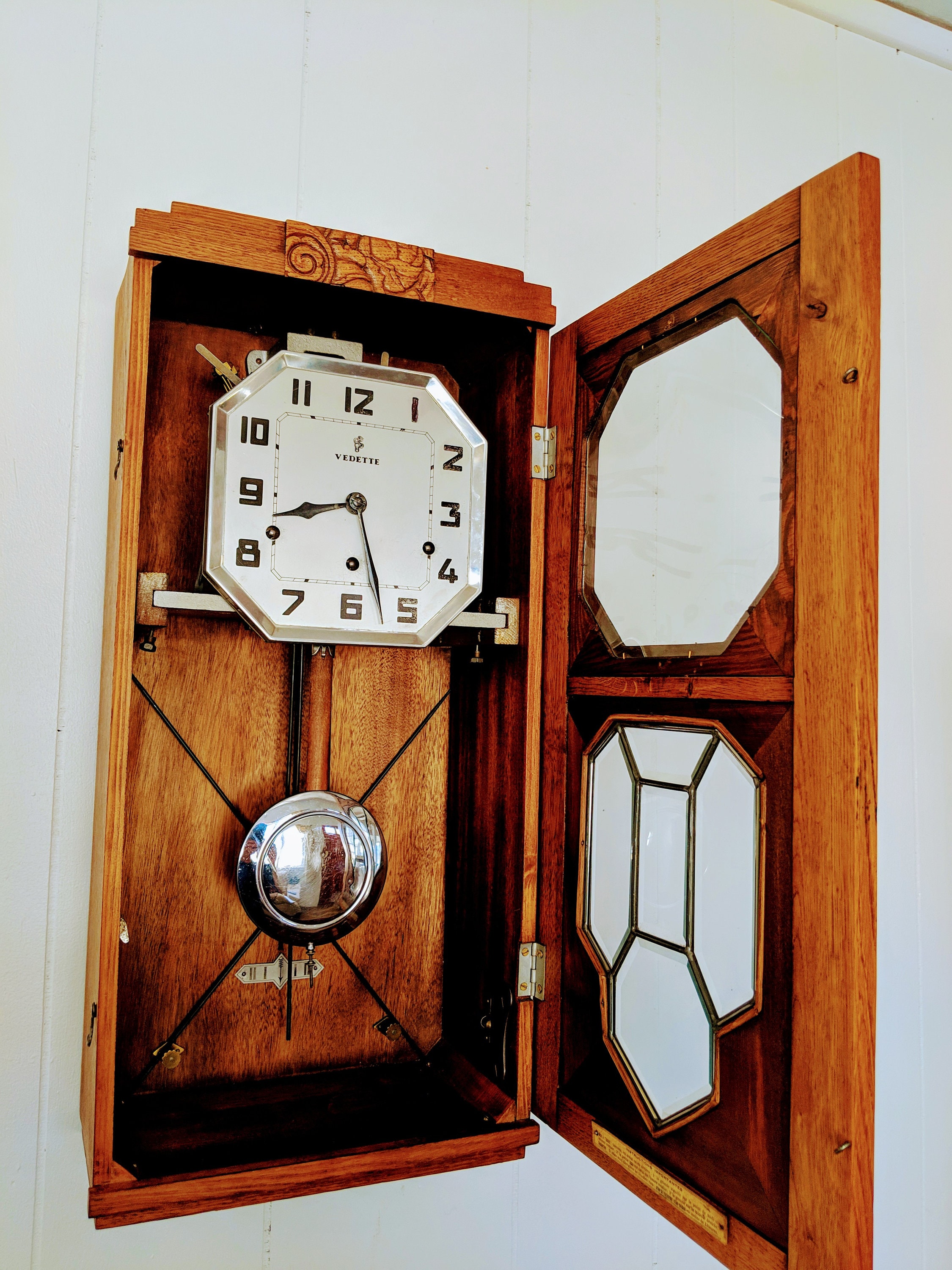 Clock Carillon Westminster Vedette with Key French Art Decola JOIE De ...