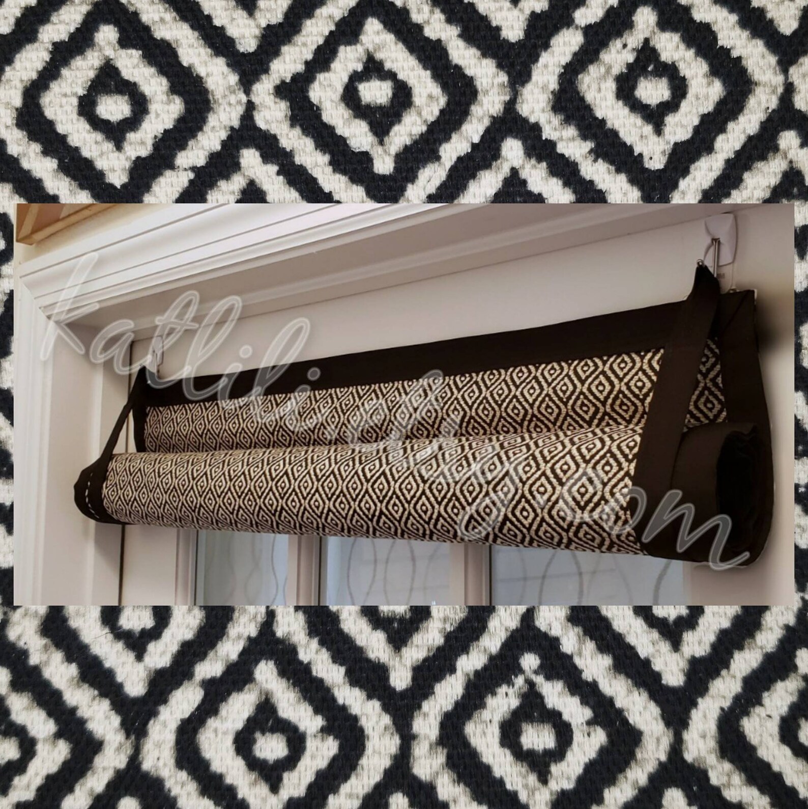 Roll up Door Shade French Door Covers Glass Door Custom - Etsy