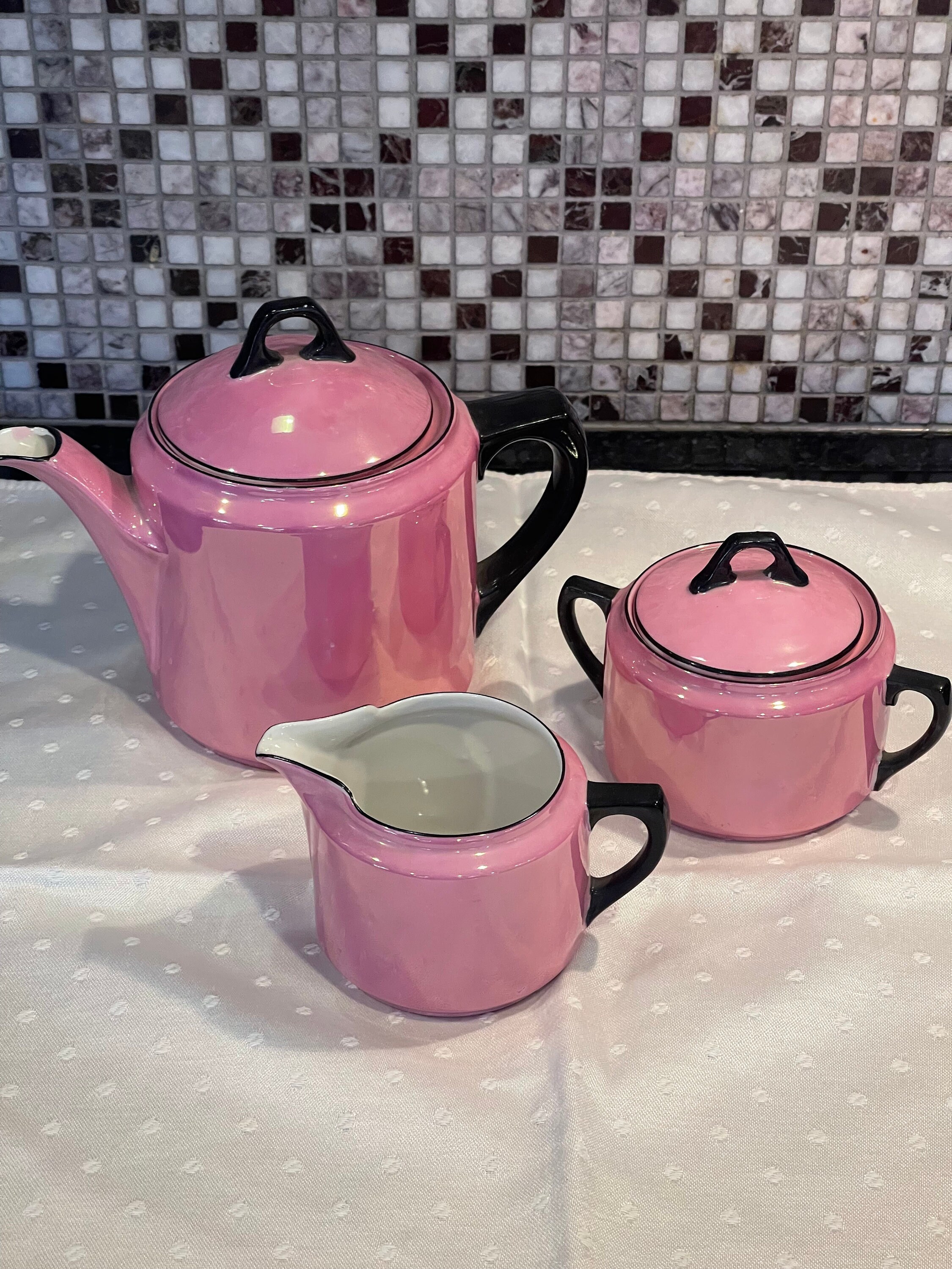 Antique Lusterware Iridescent Tea/coffee Set R W Bavaria - Etsy