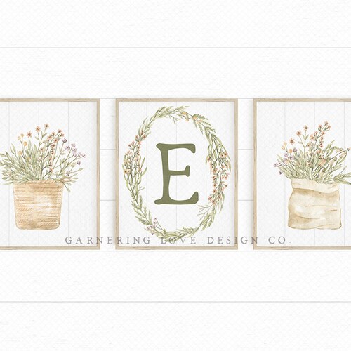 FARMHOUSE NURSERY PRINTS Rustic Nursery Art Magnolias | Etsy