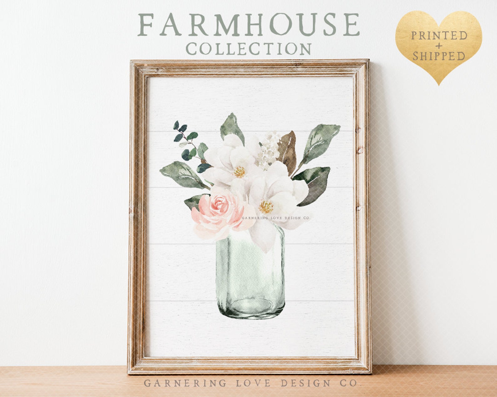 FARMHOUSE NURSERY PRINTS Rustic Nursery Art Magnolias | Etsy