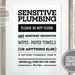Sensitive Plumbing Bathroom Sign INSTANT PRINTABLE Do Not - Etsy