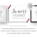 Owner's Closet Do Not Open PRINTABLE Sign Instant Digital Download PDF ...