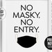 Cute Face Mask Printable Sign No Masky No Entry Masks Required - Etsy
