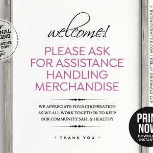 Please Ask for Assistance Sign - Etsy