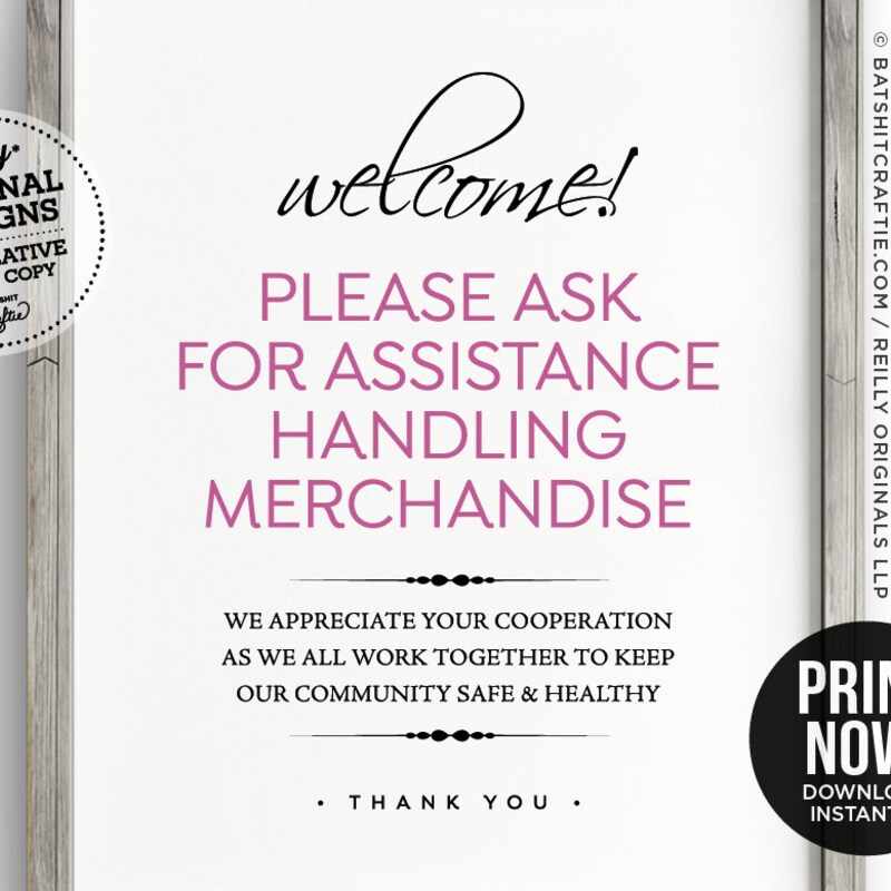 Please Ask for Assistance Sign - Etsy