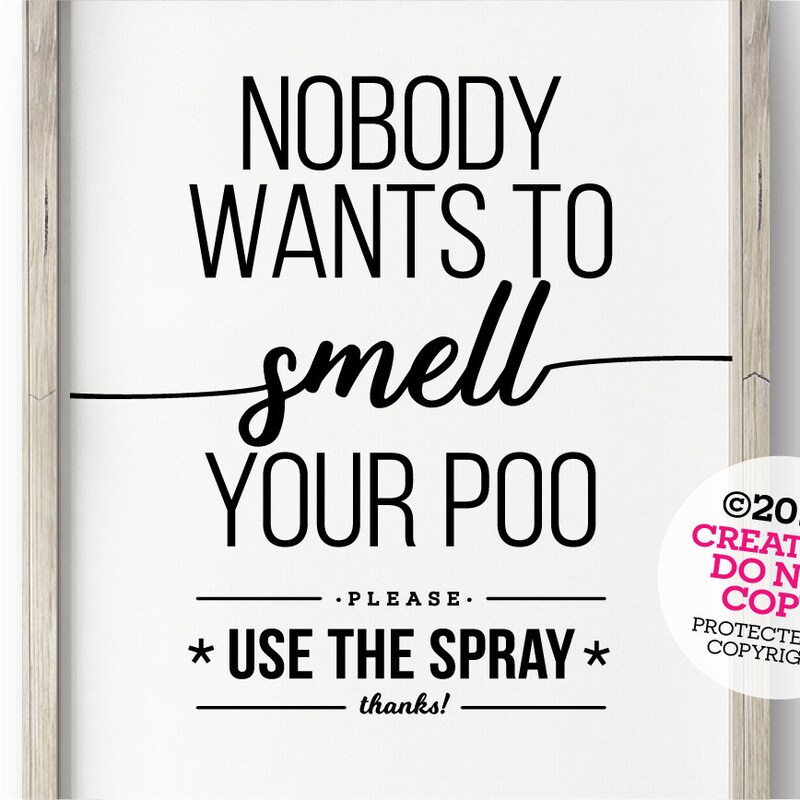 Bathroom Etiquette Poster - Etsy