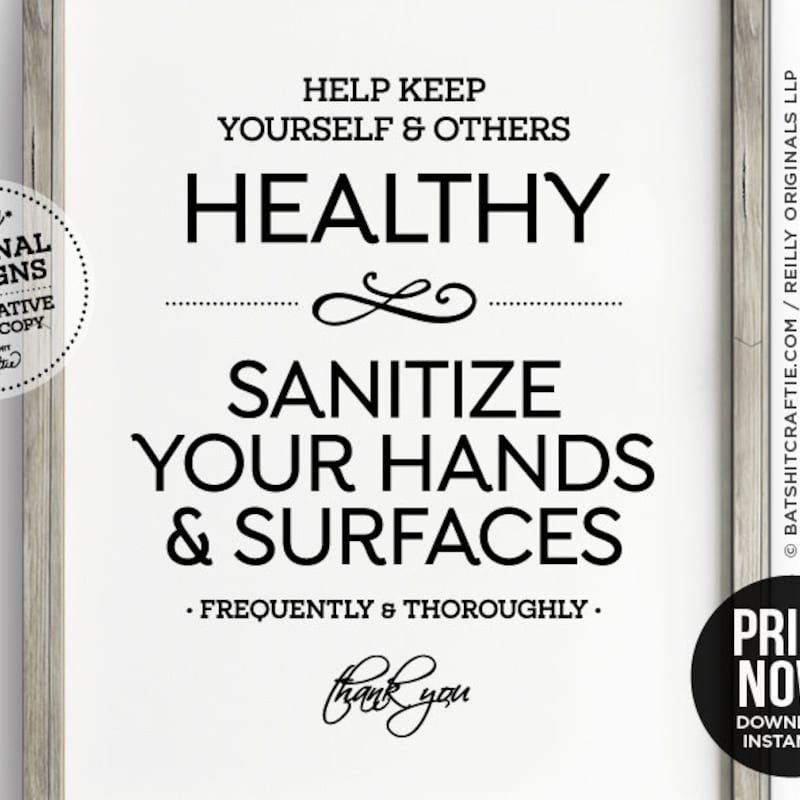 Clean After Use Sign - Etsy