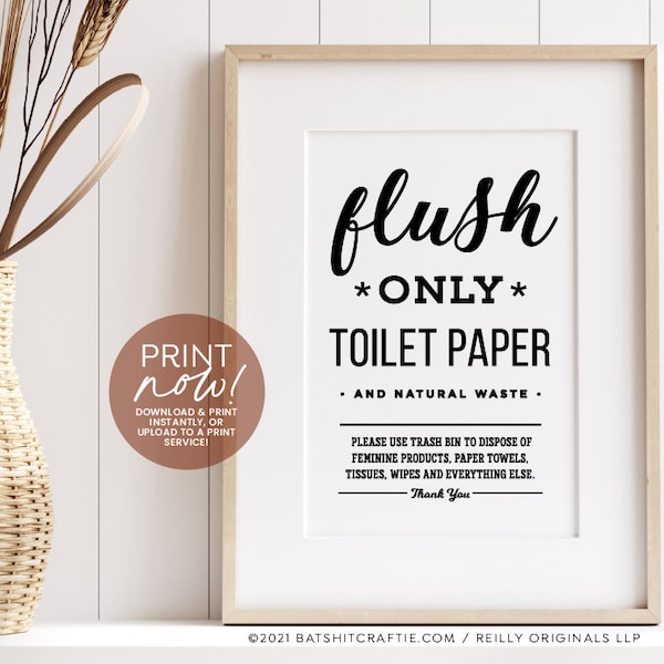 Pee Only Bathroom Sign - Etsy