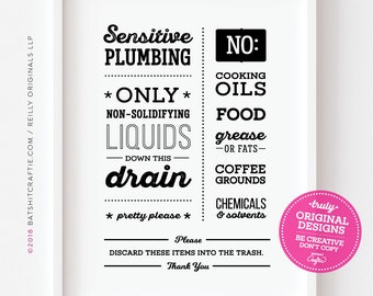 Do Not Use Sink Sign