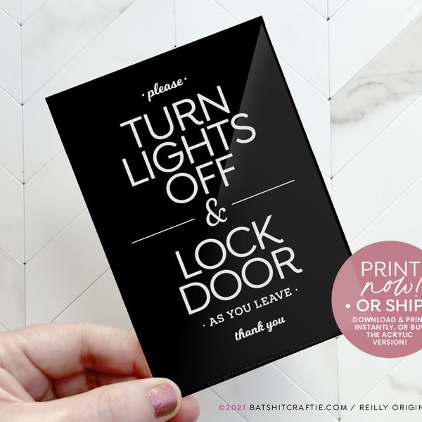 Please Turn off Lights - Etsy