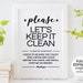 Fully Editable PRINTABLE SIGN ~ Please Help Keep Bathroom Clean ~ Cute ...