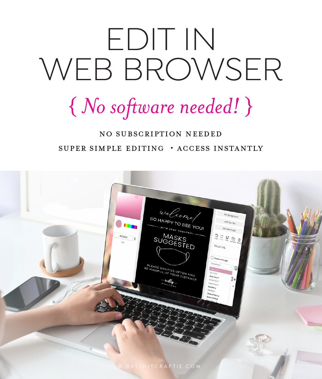 Fully Editable Printable Template for 24x36 A-Frame | Etsy