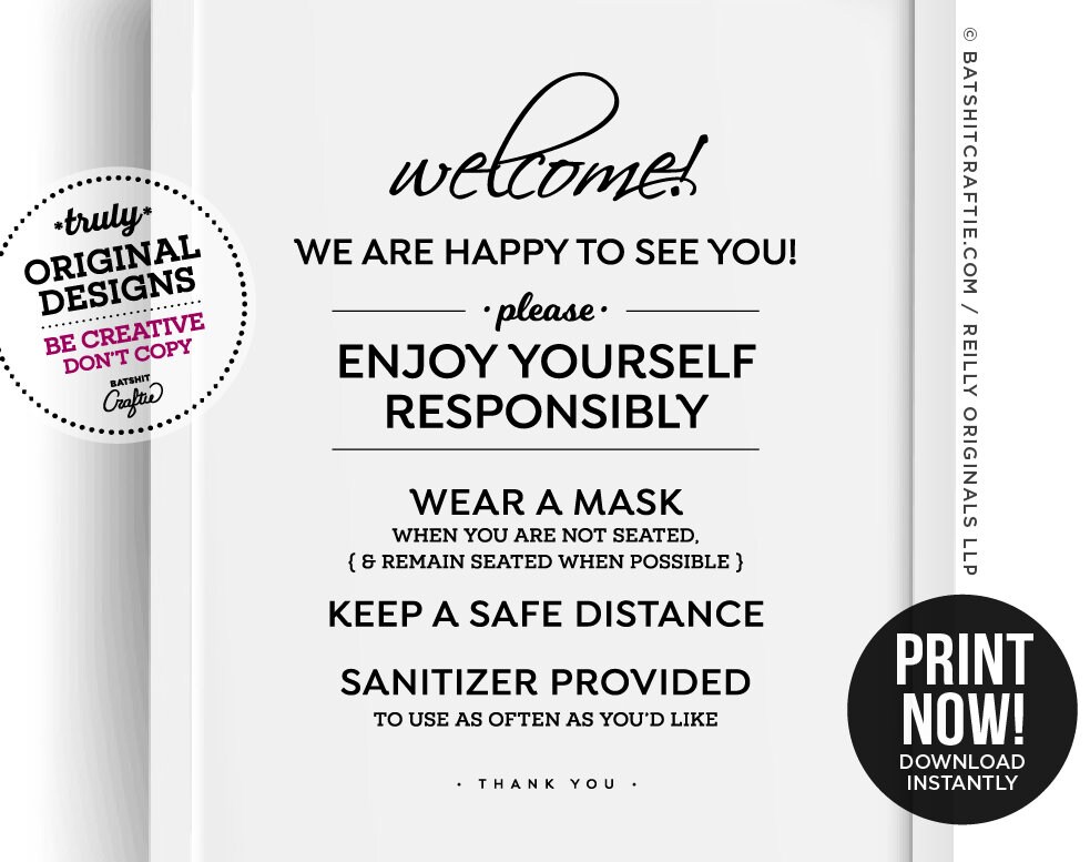 Pautas de comedor LETRERO IMPRIMIBLE póster para restaurante - Etsy México