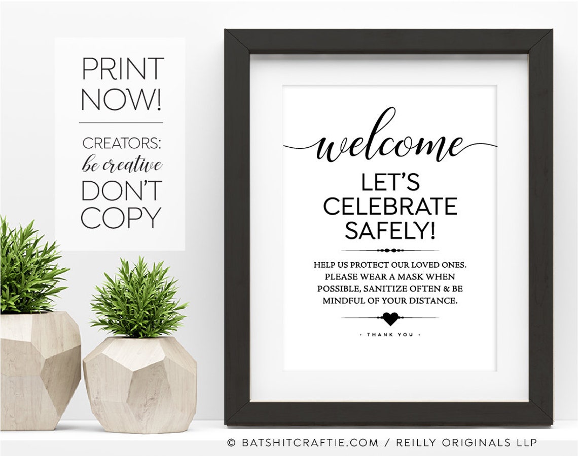 Let's Celebrate Safely Help Protect Friends Family Wear - Etsy