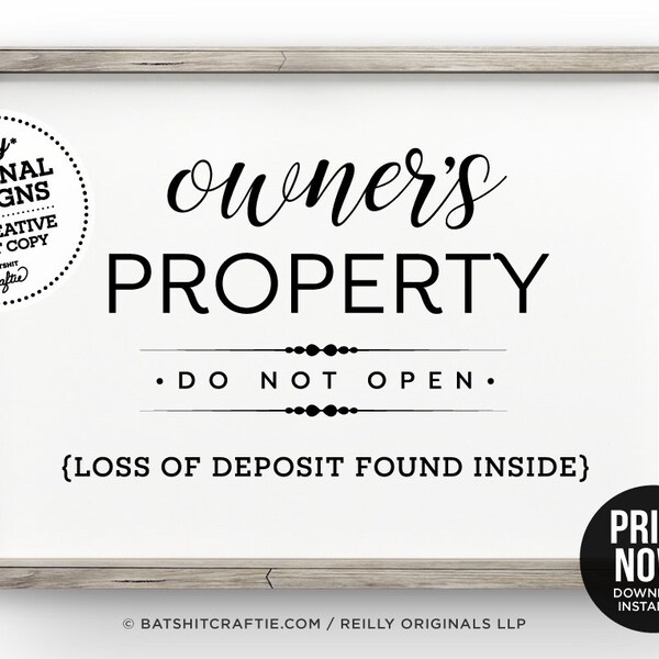 Funny Do Not Open Sign - Etsy