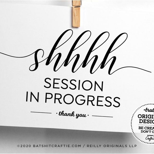 In Session Sign - Etsy