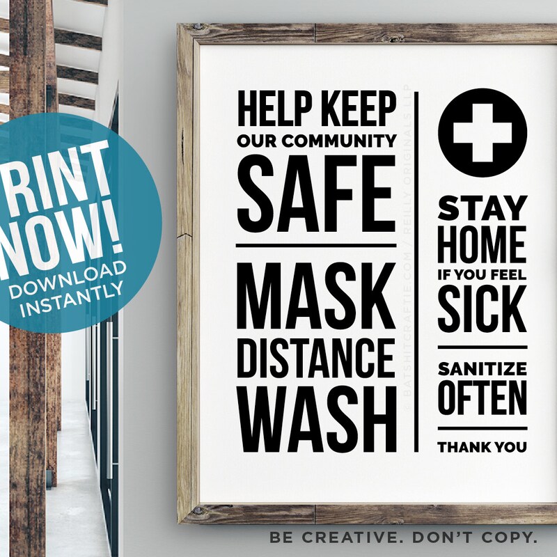 If Sick Wear Mask Sign - Etsy