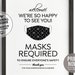 Mask Required PRINTABLE Sign Cute Elegant Prevention Compliance Poster ...