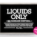 Liquids Only, No Garbage Disposal, Printable Kitchen Sink Sign to Help ...