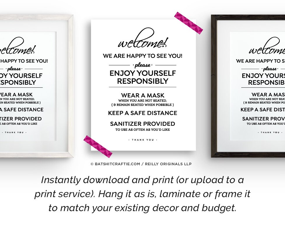 Pautas de comedor LETRERO IMPRIMIBLE póster para restaurante - Etsy México